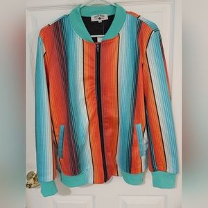 Crazy Train | Jackets & Coats | Crazy Train Orange Serape Western ...